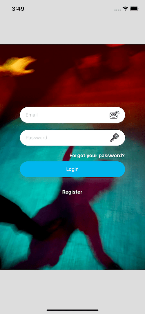 React Native Login With Background Ui Example Template