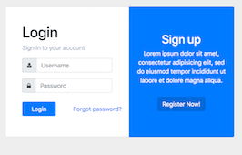 Bootstrap login examples